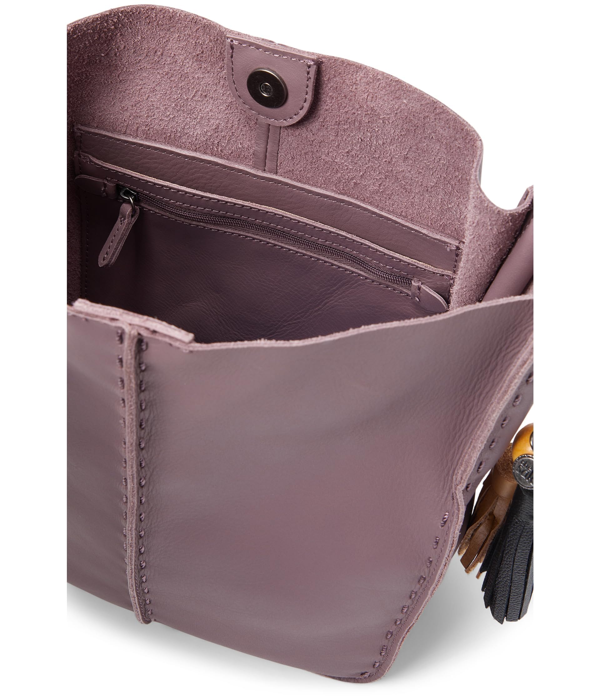 The Sak Los Feliz Crossbody Bag in Leather, Large, Unlined Purse with Single Adjustable Shoulder Strap