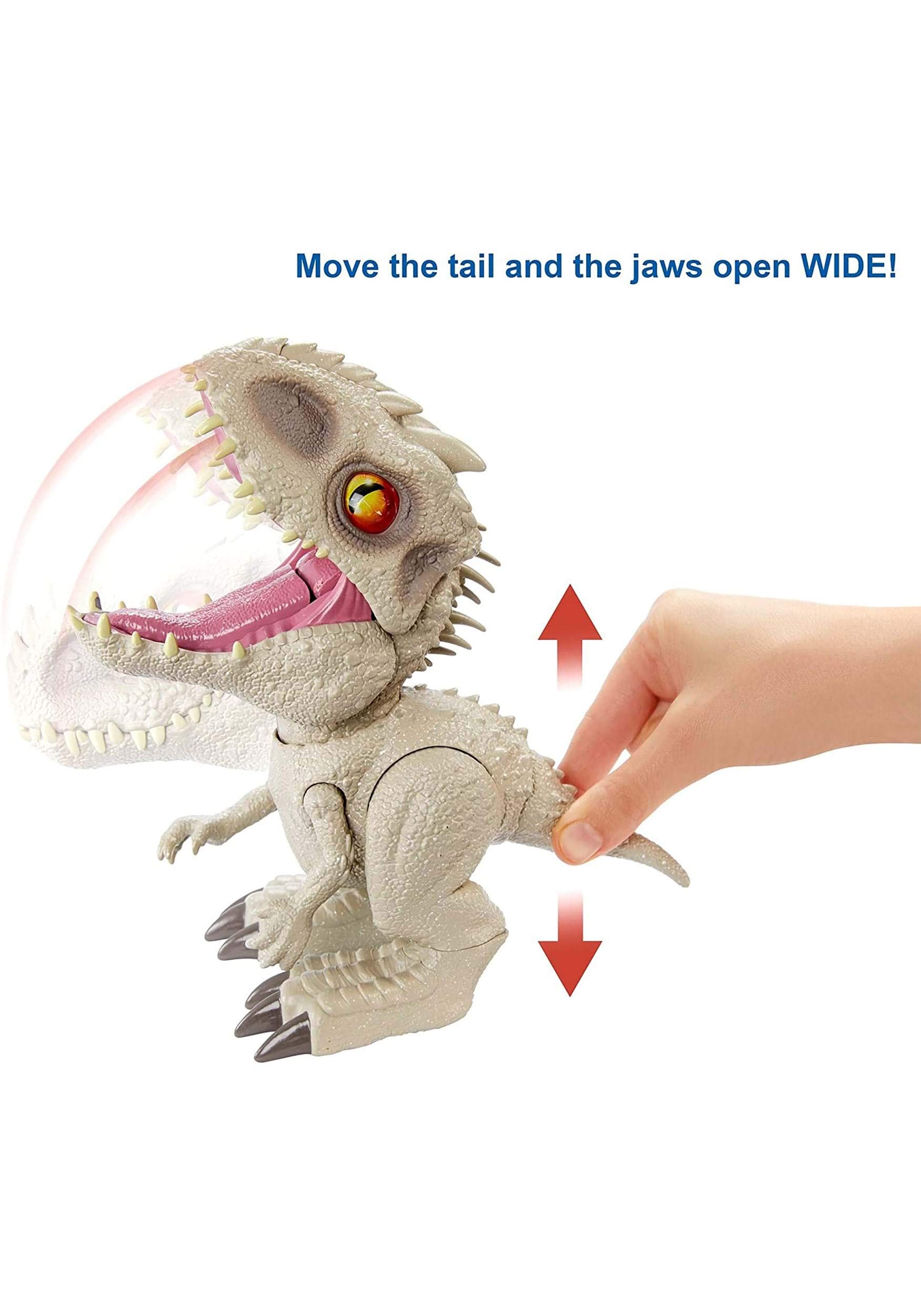Mattel Jurassic World Toys Camp Cretaceous Feeding Frenzy Indominus Rex Interactive Dinosaur, Bite Reflex, Toy Ribs, Lights & Sounds, Authentic Detail, Ages 4 Old & Up [Amazon Exclusive]