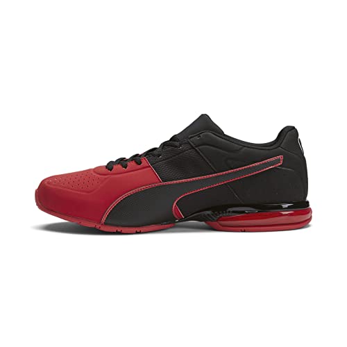 PUMA Men's CELL SURIN 2 SPORT BLOCK Sneaker, Puma Black-High Risk Red, 8