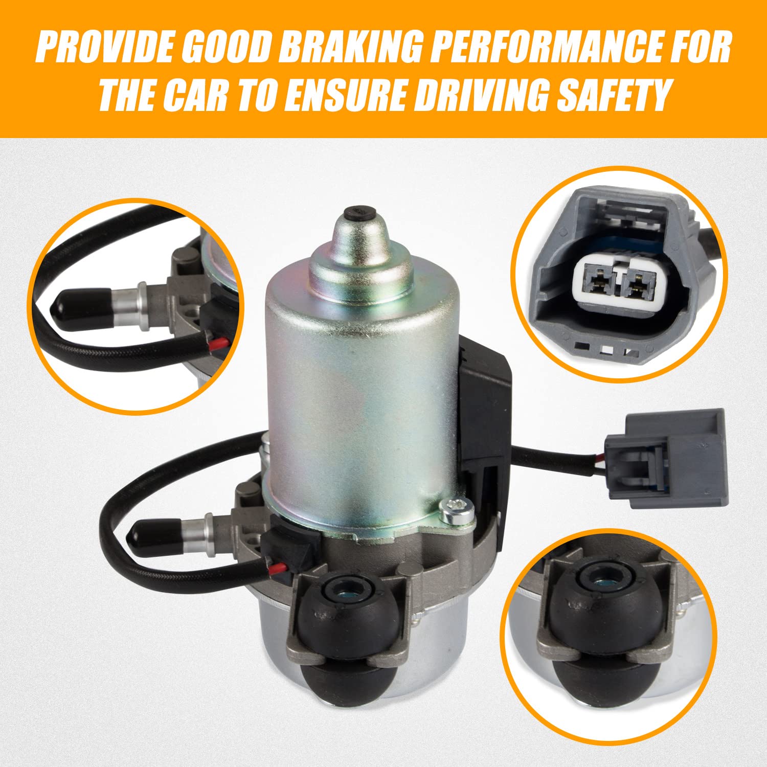 RANSOTO 20804130 Power Brake Booster Auxiliary Pump Electric Vacuum Pump Assembly Compatible with Chevrolet CAMARO VOLVO V40 CTS Replace Part Number 31317530 009428081