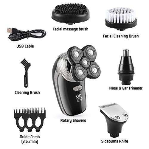Portable Mini Travel Shaver for Men - Pocket Size USB (Brown)