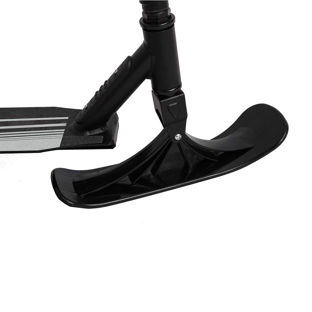 Ski Sleigh Board - 2pcs Sleds Snow Sleds Black Winter 2 in 1 Practical Scooter Parts Outdoor Sports Ski Board Replcement(Black,size:38 x 11 x 9 cm)