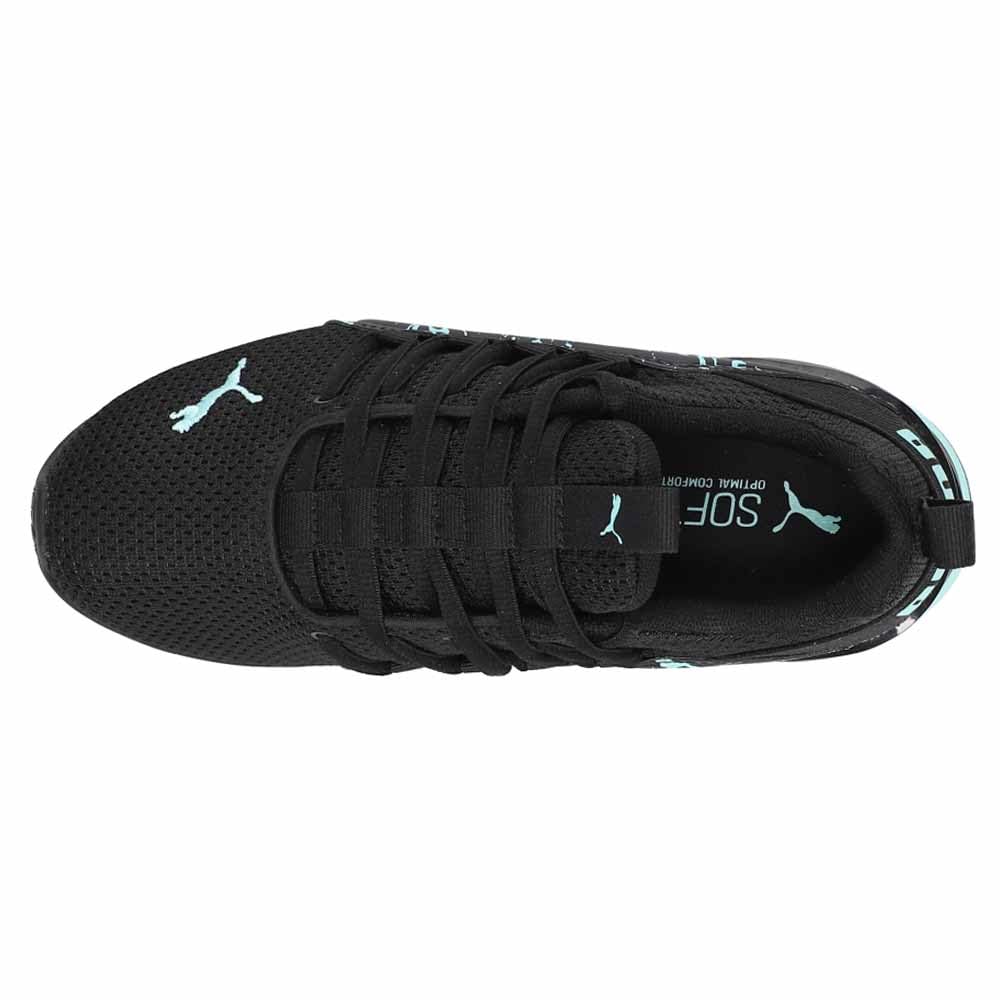 Puma Womens Axelion Marble Training Sneakers Shoes - Black - Size 7.5 M