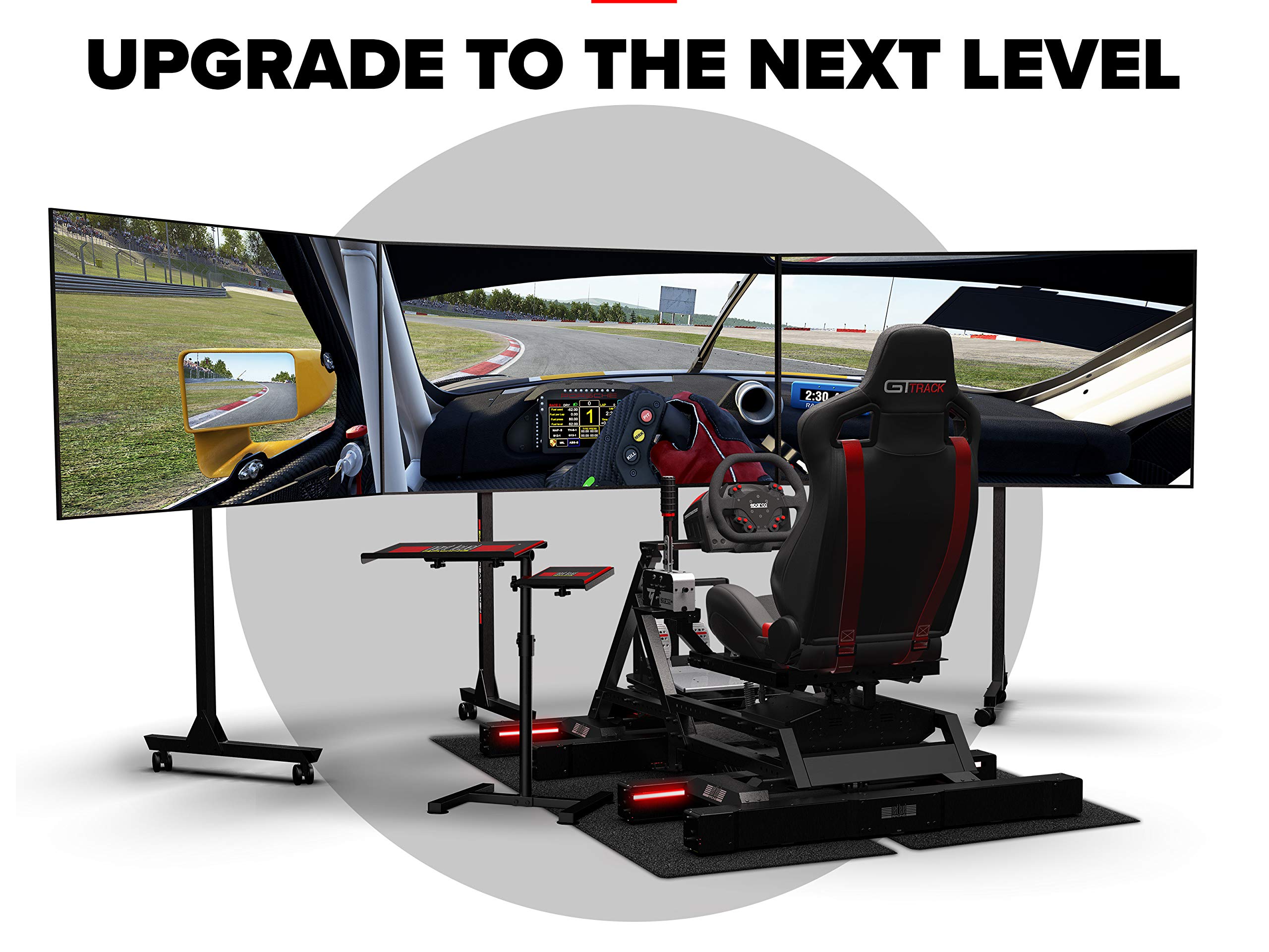 Next Level Racing Motion Platform v3 (NLR-M001V3) and Next Level Racing GTTrack Simulator Cockpit (NLR-S009) Bundle