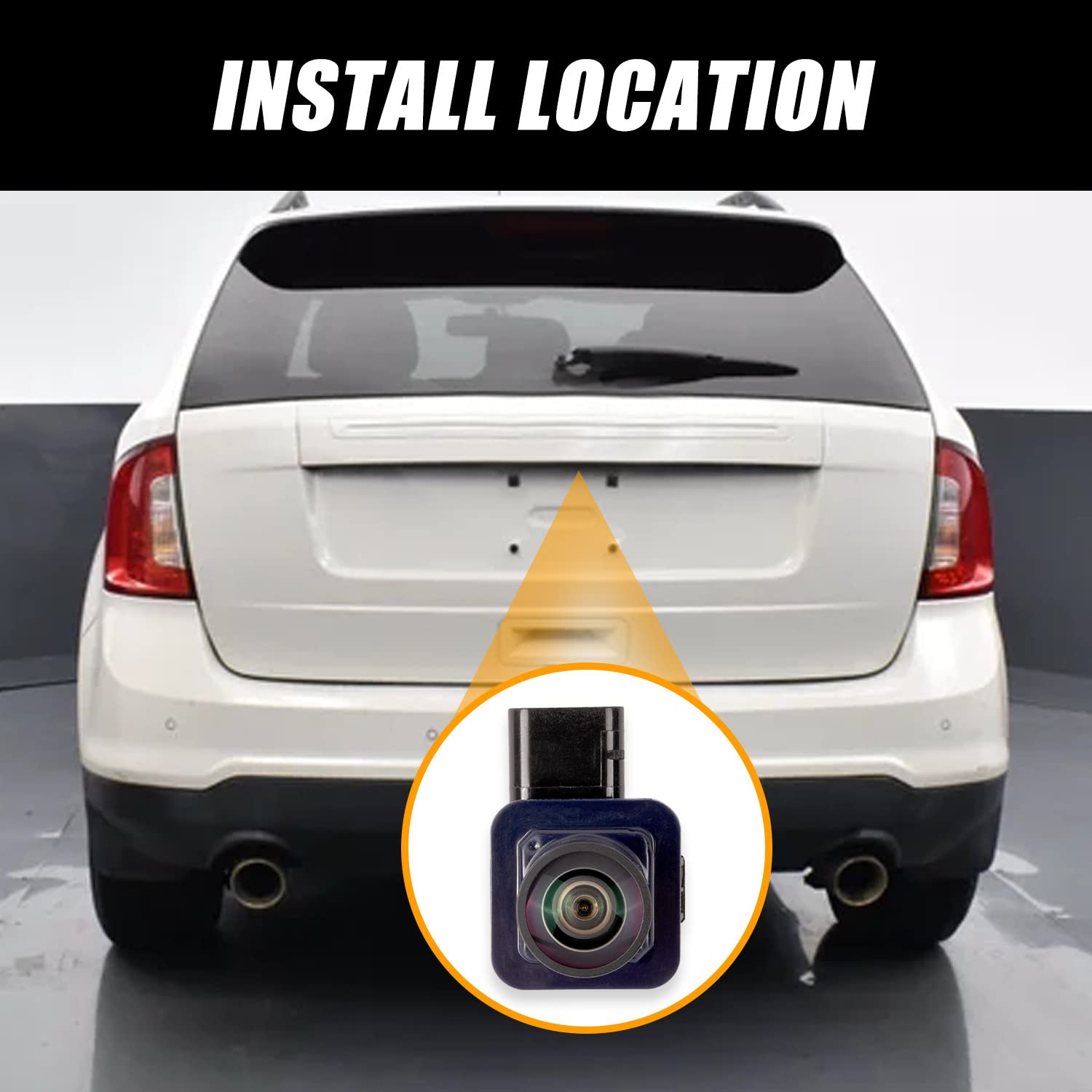 RANSOTO Rear View Backup Camera Compatible with 2011-2015 Ford Edge 2011-2013 Lincoln MKX Park Assist Camera Replace BT4Z-19G490-B FL1T-19G490-AC