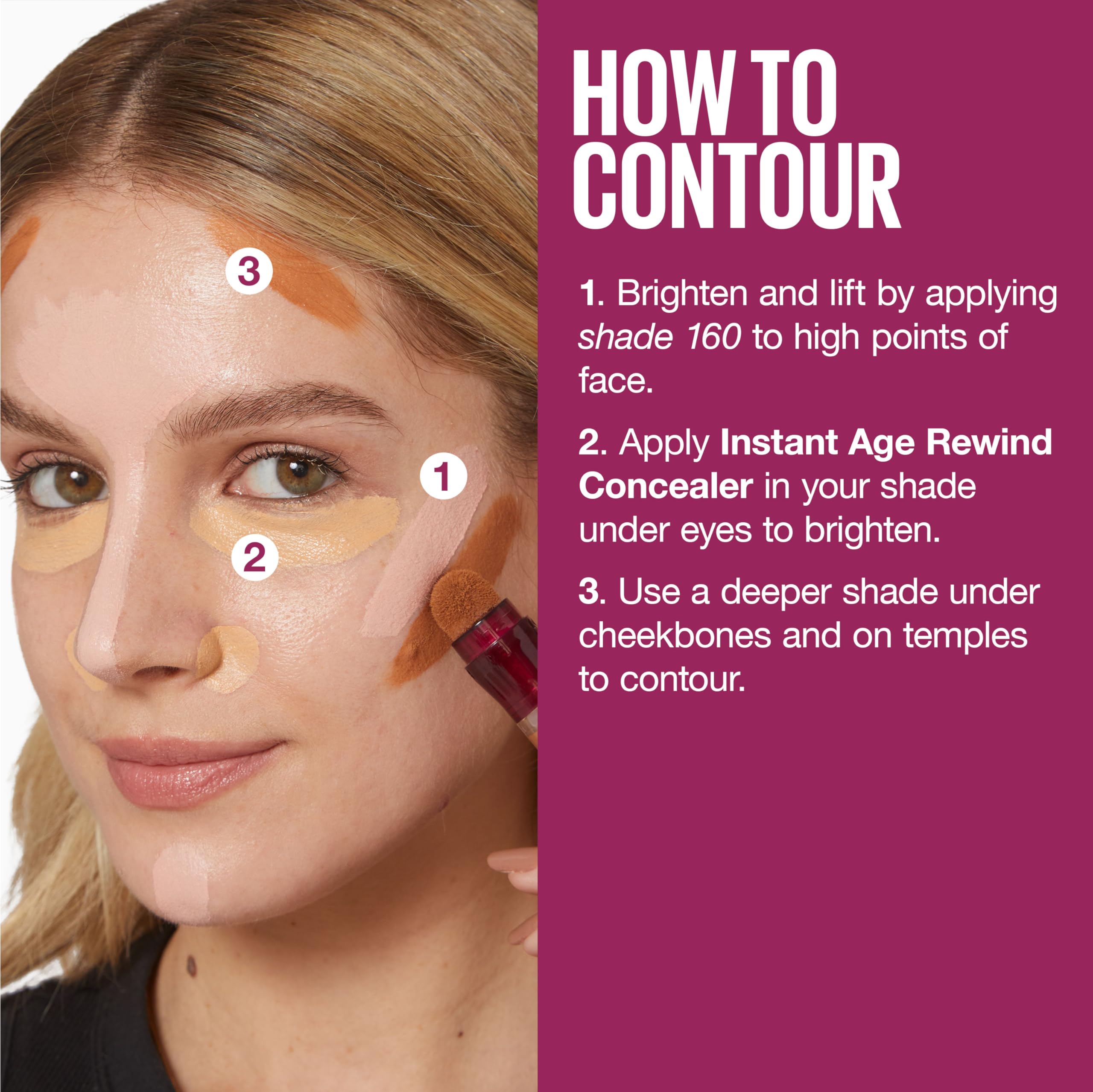 Maybelline Instant Age Rewind Eraser Dark Circles Treatment Multi-Use Concealer, 150, 1 Count (Packaging May Vary)