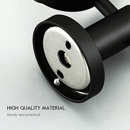 PLMM soap Box, Bathroom Soap Holder Shower Black Soap Dish Bathroom Tray Accessories Box Shelf Zinc-Alloy Wall Dishes Shelves