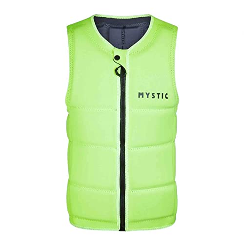 Mystic Brand Wake Boarding Front-Zip Impact Vest 2021 - Flash Yellow 200183 L