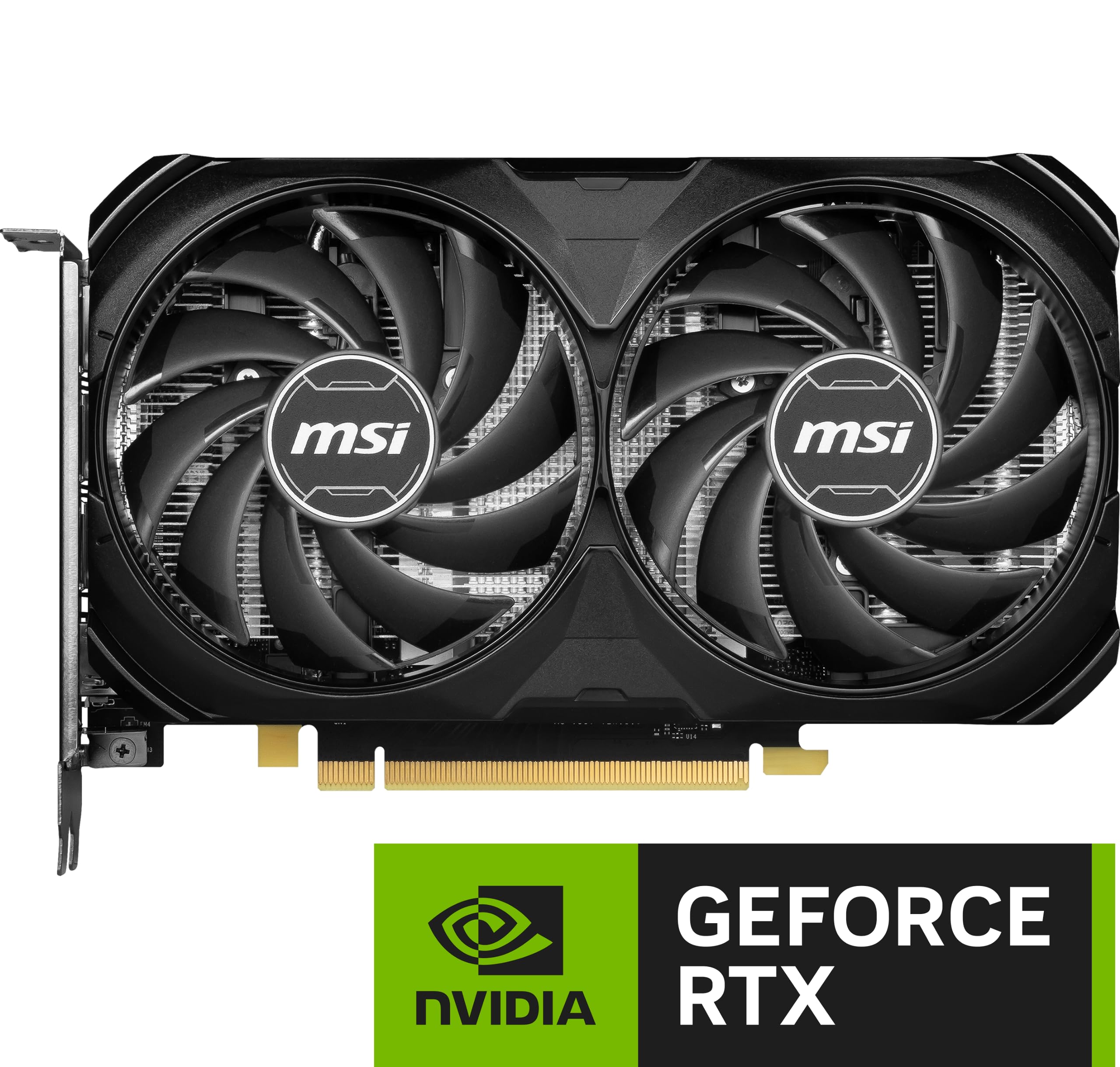 MSI Gaming GeForce RTX 4060 Ti 16GB GDRR6 Extreme Clock: 2625 MHz 128-Bit HDMI/DP Nvlink TORX Fan 4.0 Ada Lovelace Architecture Graphics Card (RTX 4060 Ti Ventus 2X Black 16G OC)