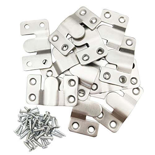 Sipery 12Pcs Universal Sectional Sofa Interlocking Furniture Connector, Stainless Steel Sectional Sofa Connector Brackets 2.1" Length