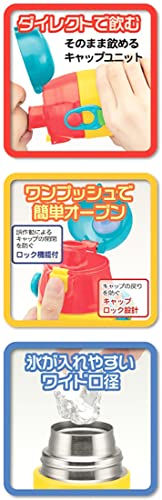 Skater SDC6N-A My Neighbor Totoro Sanpomichi Ghibli Children's Stainless Steel Water Bottle, Direct Drinking 20.9 fl oz (580 ml)