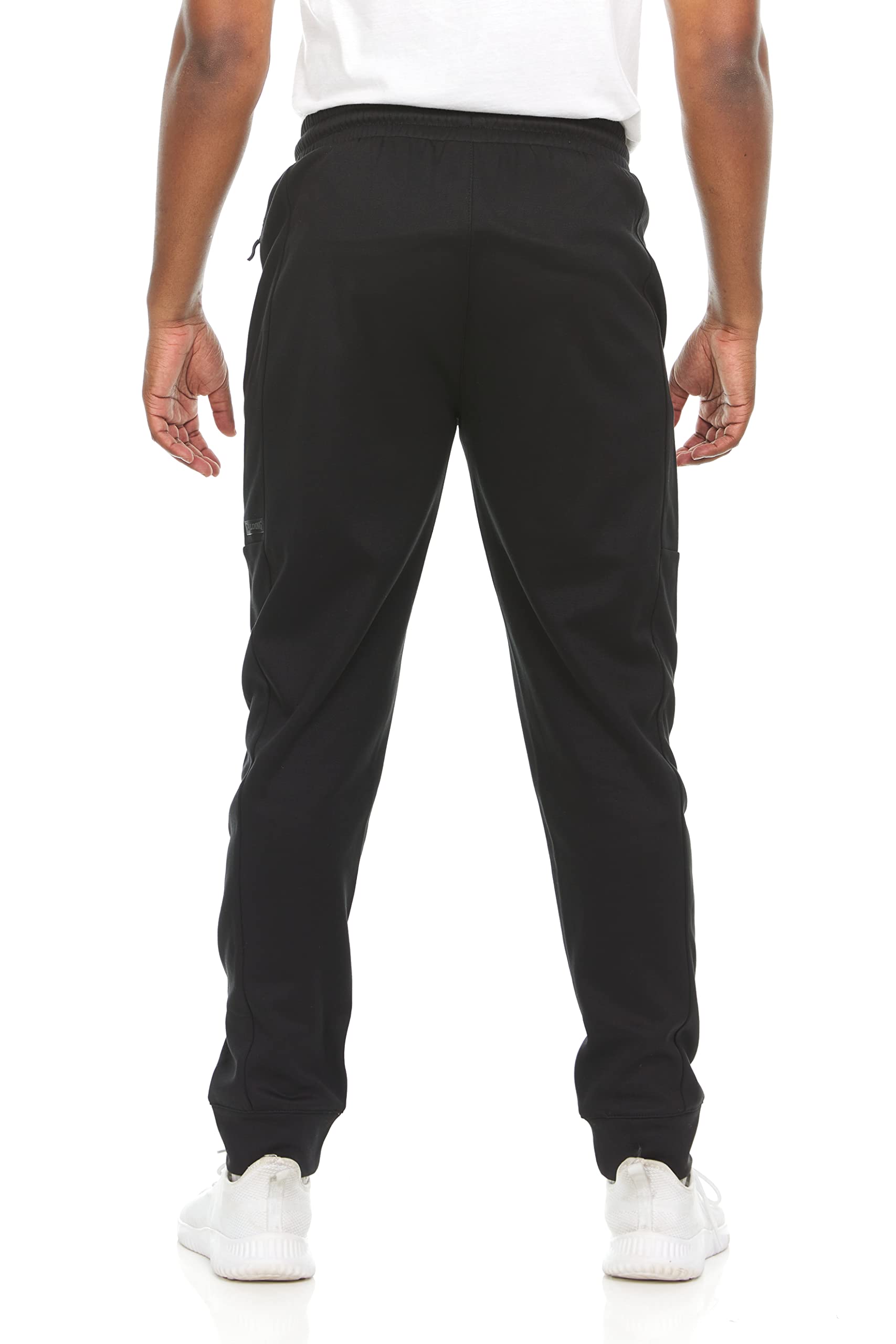 Spalding Mens Alumni Performance Fleece Jogger Pant, Black, L