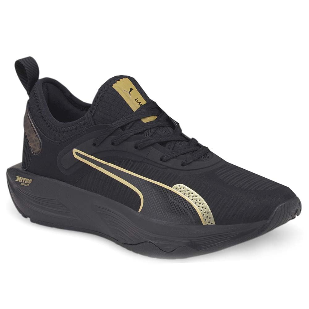 PUMA Womens Pwr Xx Nitro Deco Glam Training Sneakers Shoes - Black - Size 8.5 M