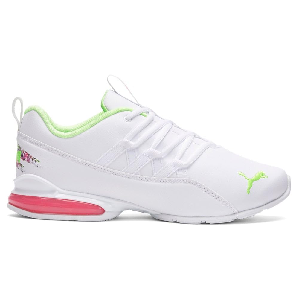 PUMA Womens Riaze Prowl Safari Wide Running Sneakers Shoes - White - Size 9 W