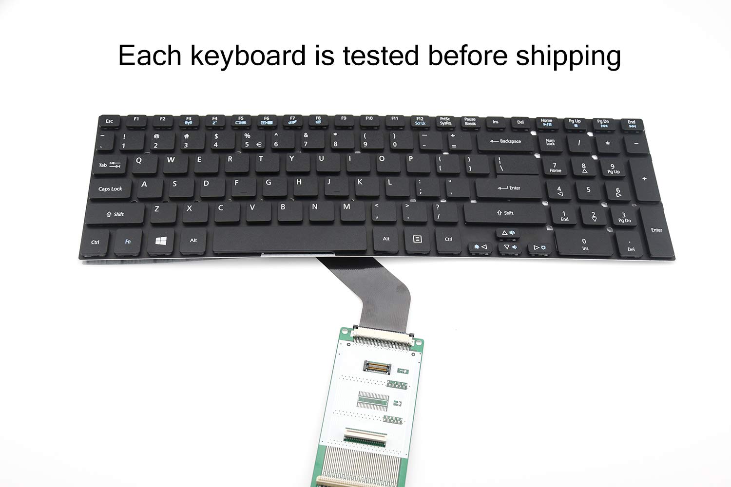 Replacement Keyboard Without Frame for Acer Aspire 5755 5755G 5830 5830G 5830T 5830TG V3-551 V3-531 V3-571 V3-771 V3-772 E1-522 E1-530 E1-532 E1-570 E1-771 E5-511 ES1-512, Gateway NV55S NV57H