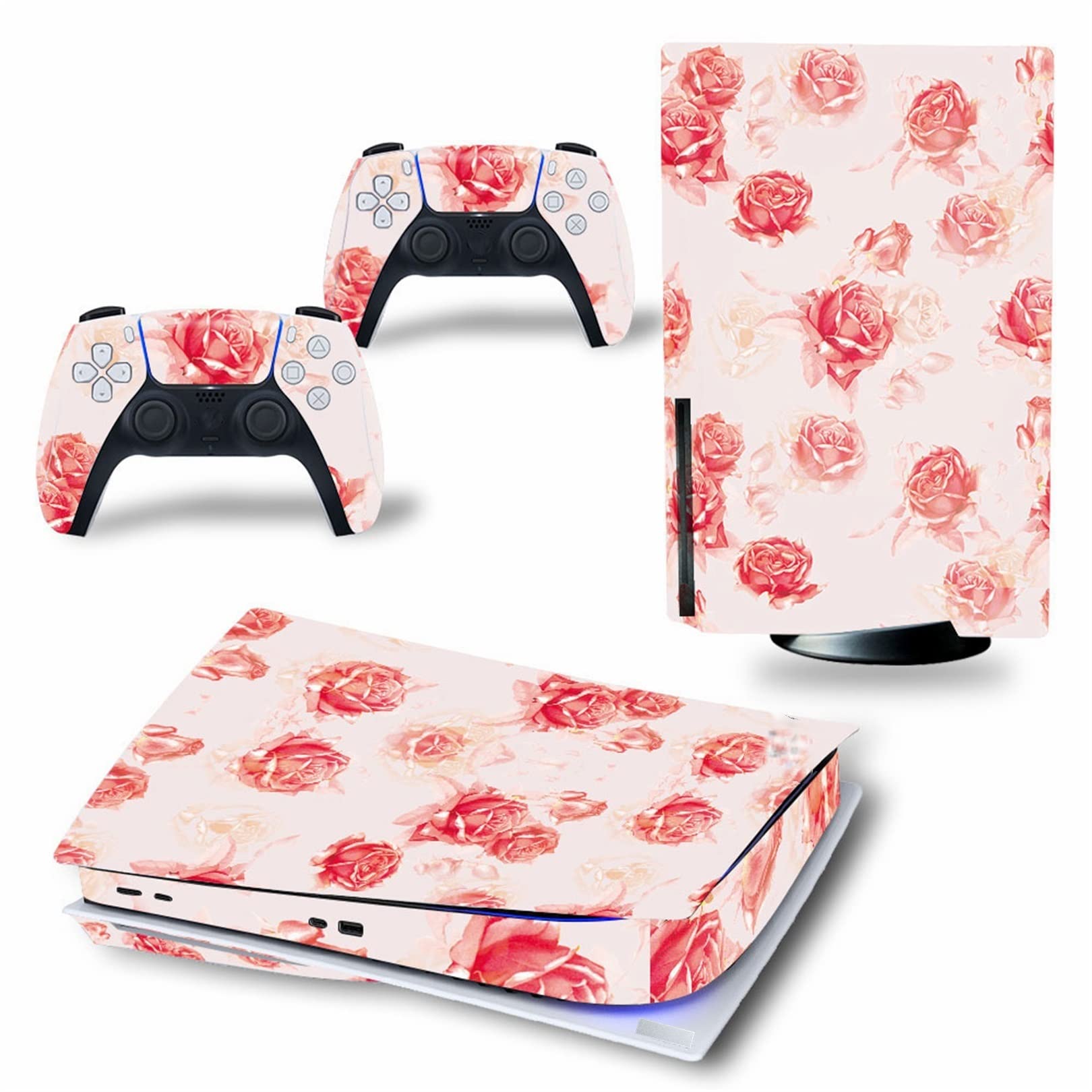 WREXIL LEEWEE for PS5 Skin Disc Edition & Digital Edition Console and Controller Vinyl Cover Skins Wraps Scratch Resistant, Compatible with for PS5 359265 No Foaming (Size : Digital Edition)