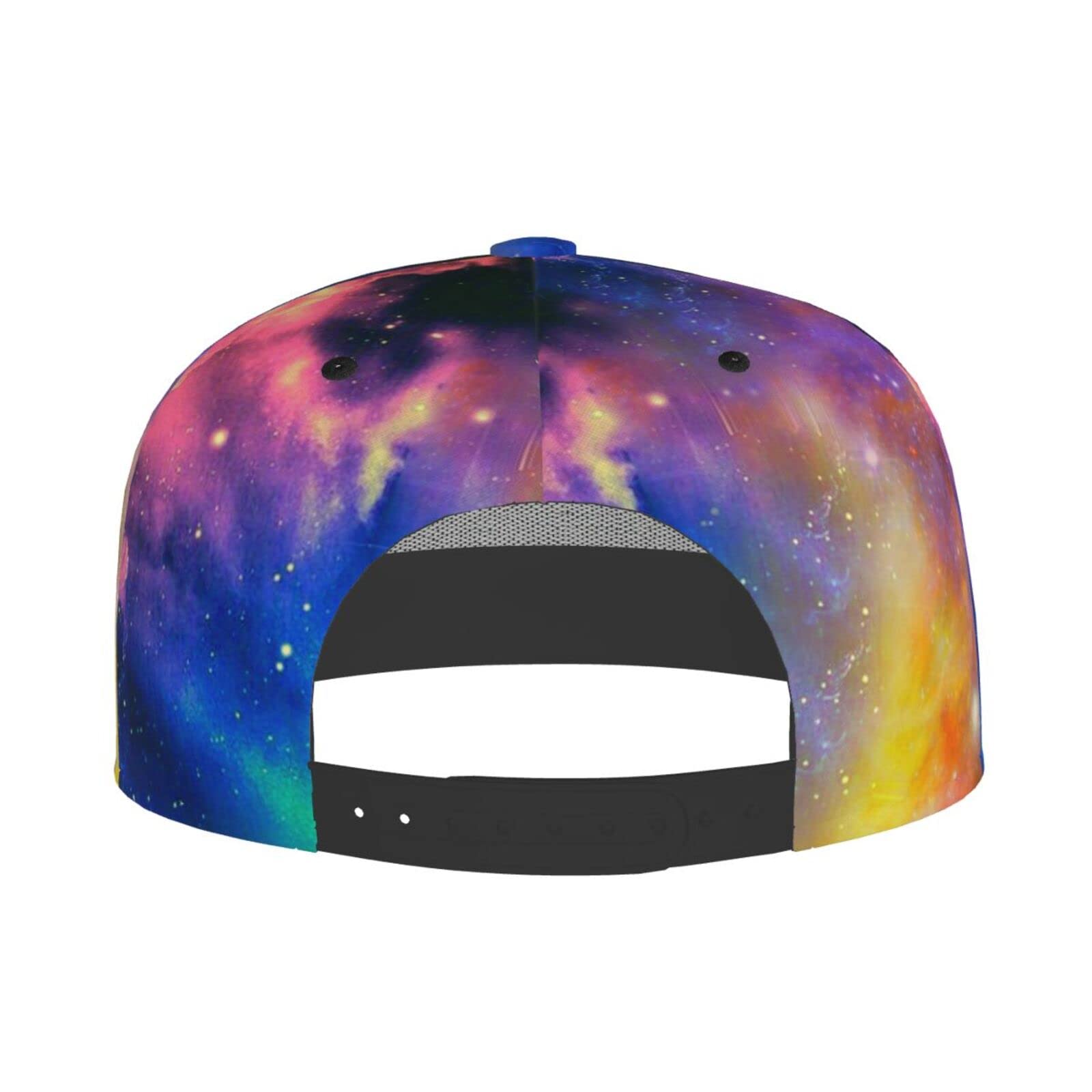 SULIZYAL Colorful Galaxy Snapback Hat Cool Hip Hop Baseball Cap Adjustable Flat Bill Brim Trucker Hats for Men Women