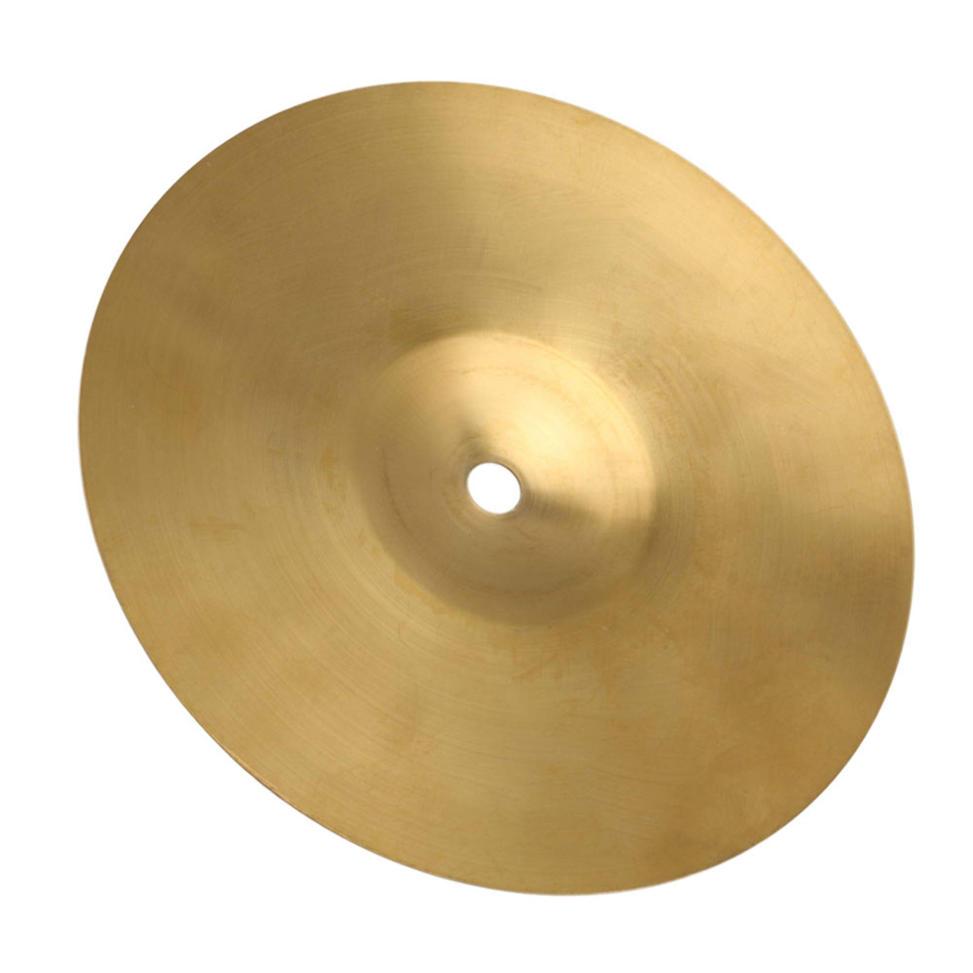 Lovermusic Golden Diameter 8 Inch Drum Cymbal Brass Alloy Crash Percussion Accessories for Drum Kit Suitable for Novices (Small)