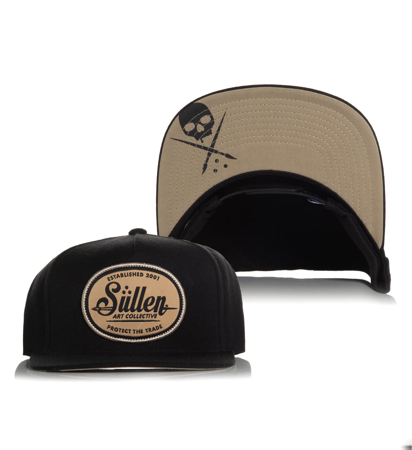 Sullen Establishment Snapback Tattoo Lifestyle Hat (Black/Khaki)