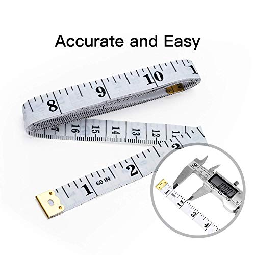 Measuring Tape 3 Pack, Tape Measure for Body Double Scale Measurement Tape for Sewing, Body, Tailor 150 cm/60 Inch