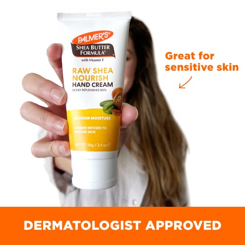 Palmer's Shea Butter Formula Hand Cream for Dry, Cracked Skin. Travel Size Hand Lotion, 3.4 Ounce