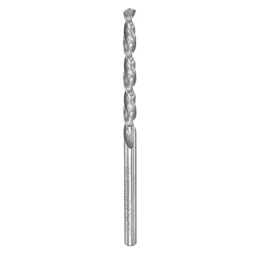 uxcell Solid Carbide Twist Drill Bits 2.5mm, Metric Left Hand Spiral Flutes Straight Shank Tungsten Steel Drilling Tool for Stainless Steel Alloy Metal