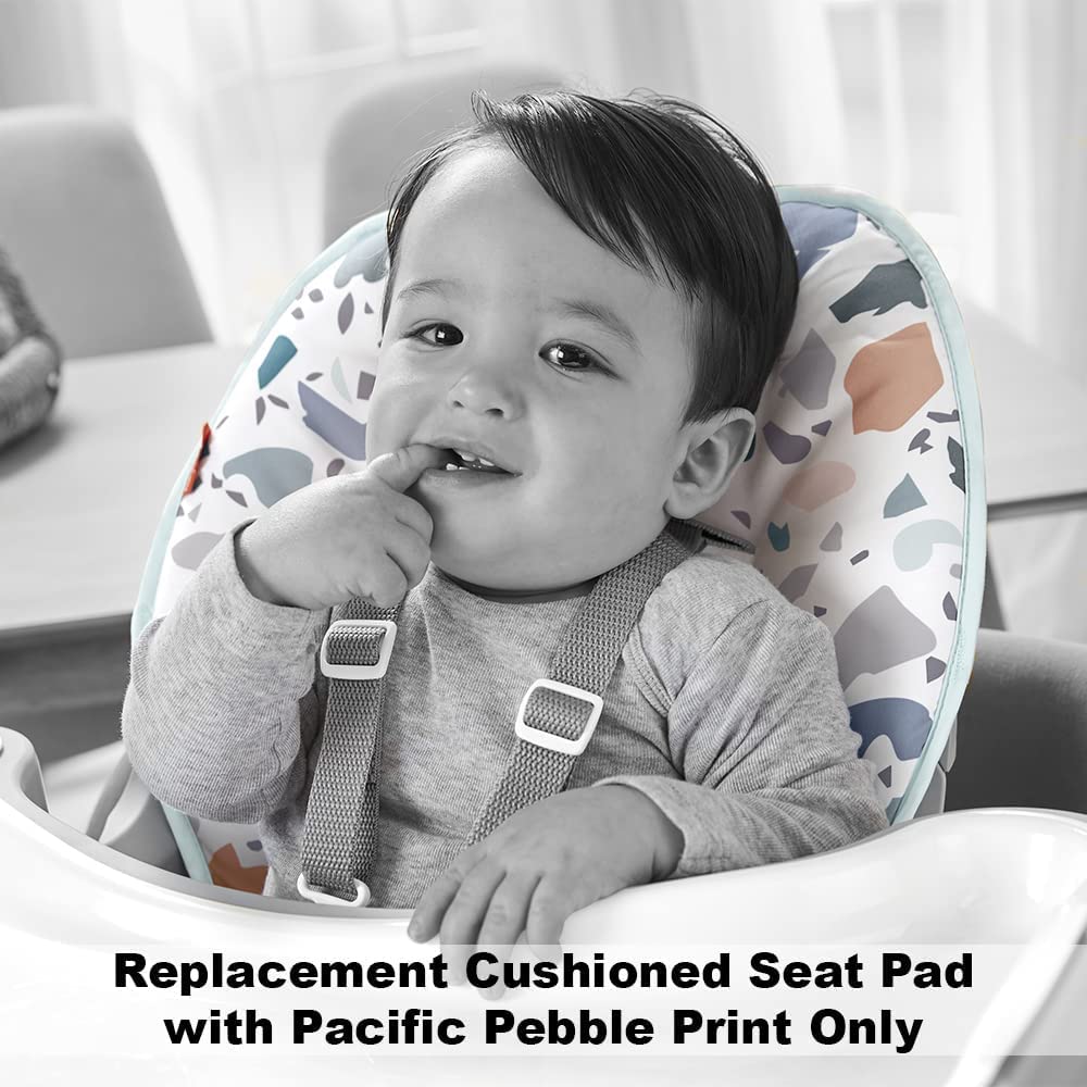 Replacement Part for Fisher-Price SpaceSaver Simple-Clean High-Chair - HGX43 ~ Replacement Cushioned Seat Pad ~ Pacific Pebble Print