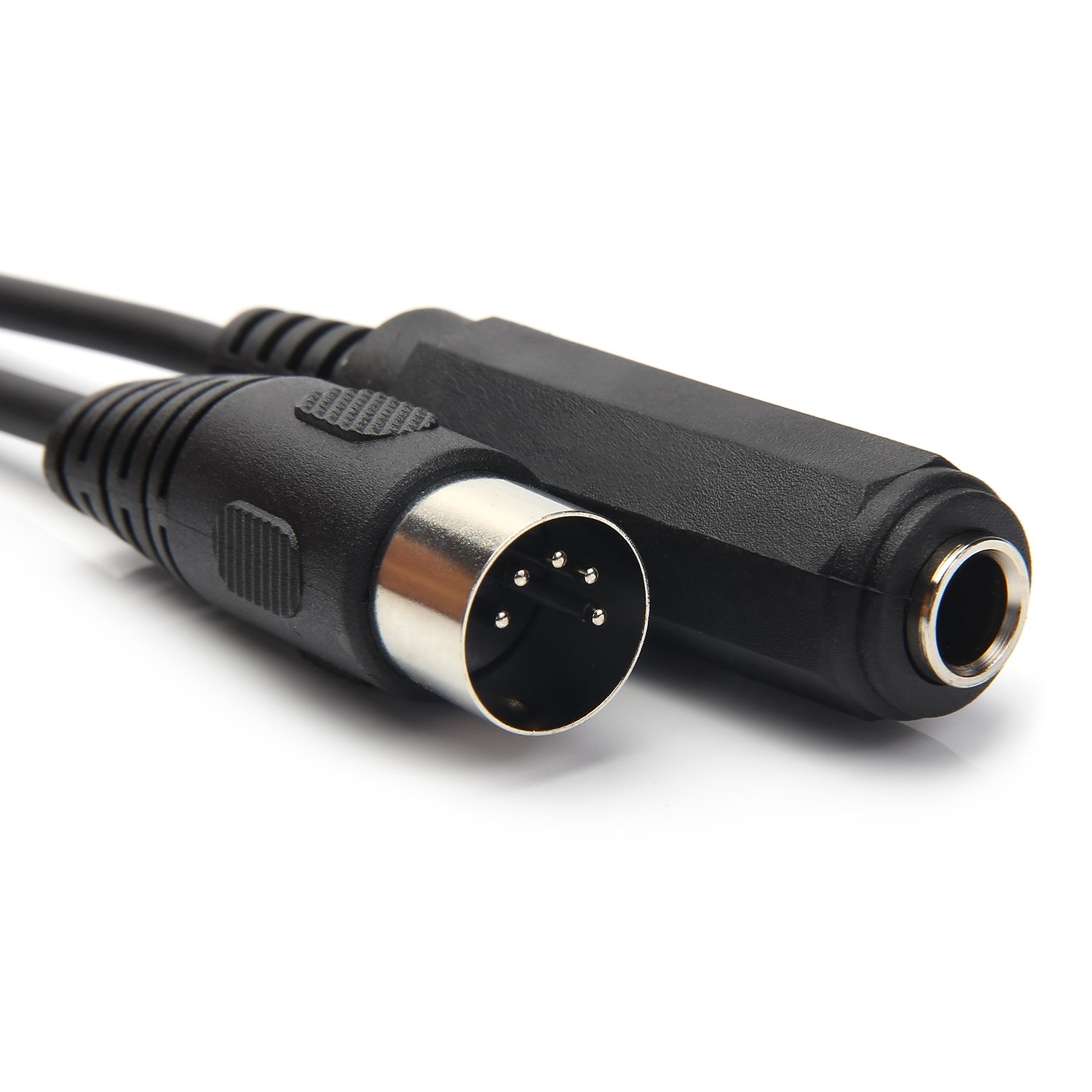 MOBOREST 6.35mm(1/4) TRS to 5-Pin DIN MIDI Cable Adapter Connect an Speaker