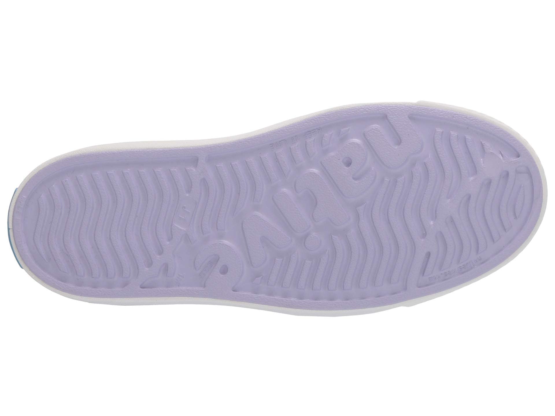 Native Shoes Kids Womens Jefferson Bling Glitter (Little Kid) Powder Bling/Shell White 11 Little Kid M