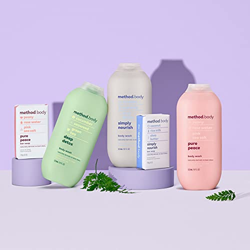 Method Body Wash, Daily Zen, Paraben and Phthalate Free, 18 oz (Pack of 6)