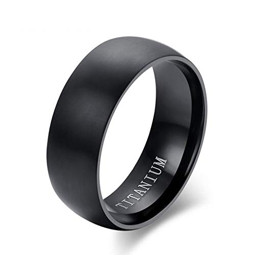 LOVERSRING Two Rings His and Hers Couple Ring Bridal Set His Hers 3pc Women Black Gold Plated Violet Cz Man Titanium Wedding Ring Band Set