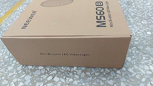 NEEWER MS60B LED Video Light 2.4G/APP Control, 65W Metal Mini Compact COB Continuous Output Lighting Spotlight 2700K-6500K, 40000lux@1m, CRI 97+/TLCI 98+, 12 Effects, PWM Dimming, Bowens Mount, Silver