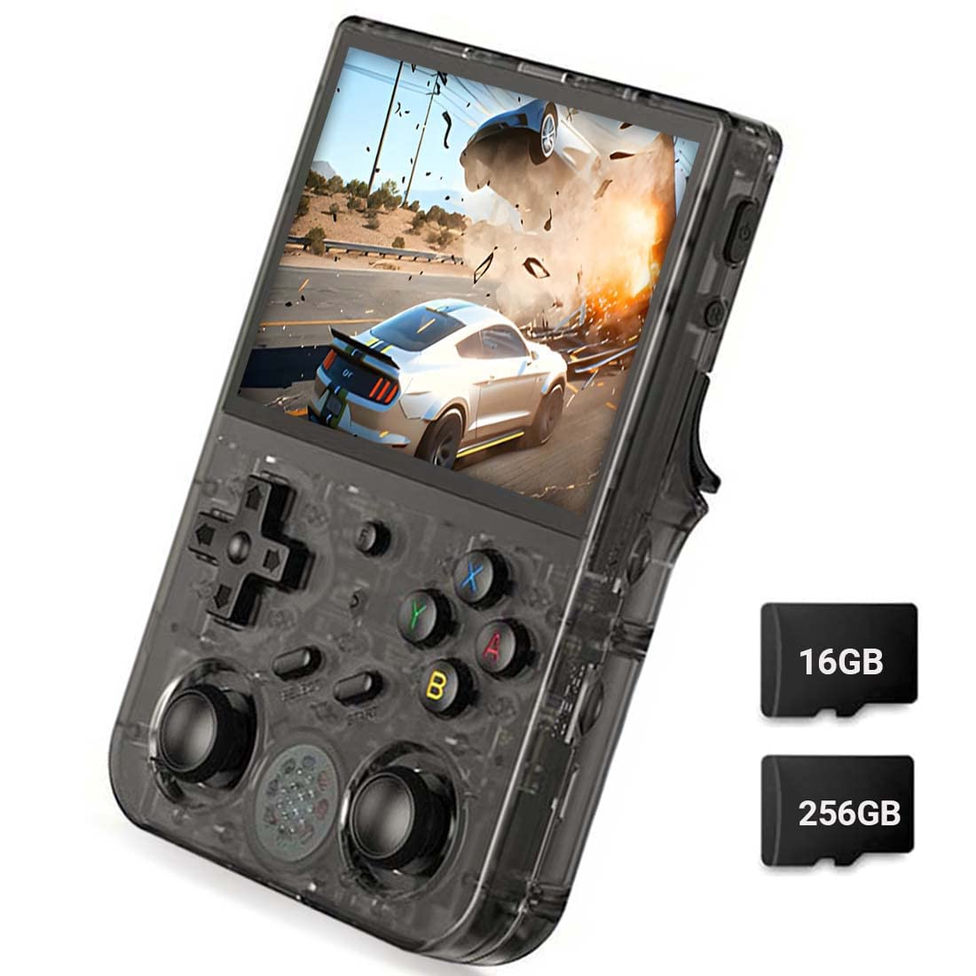 ZUSTER RG353V Handheld Game Console 16G+256G 34,000 Games 3.5 Inch IPS Screen Open Source Arkos Linux System Home Game Arcade Retro Game Machine for Kids Adult