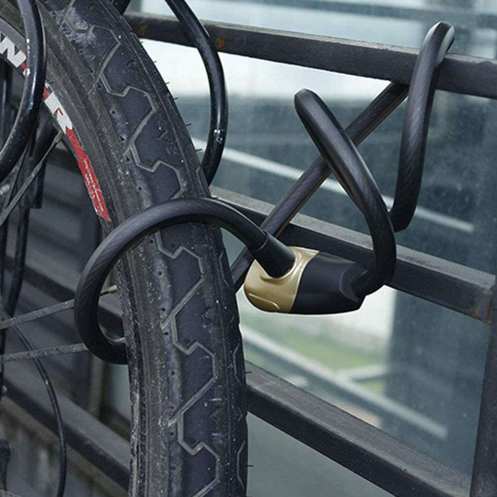 RXLLSY Bicycle Wire Lock, Mountain Bike Anti-Theft Lock, Electric Bike and Motorcycle Cable Lock, Bicycle Lock, Bicycle Accessories