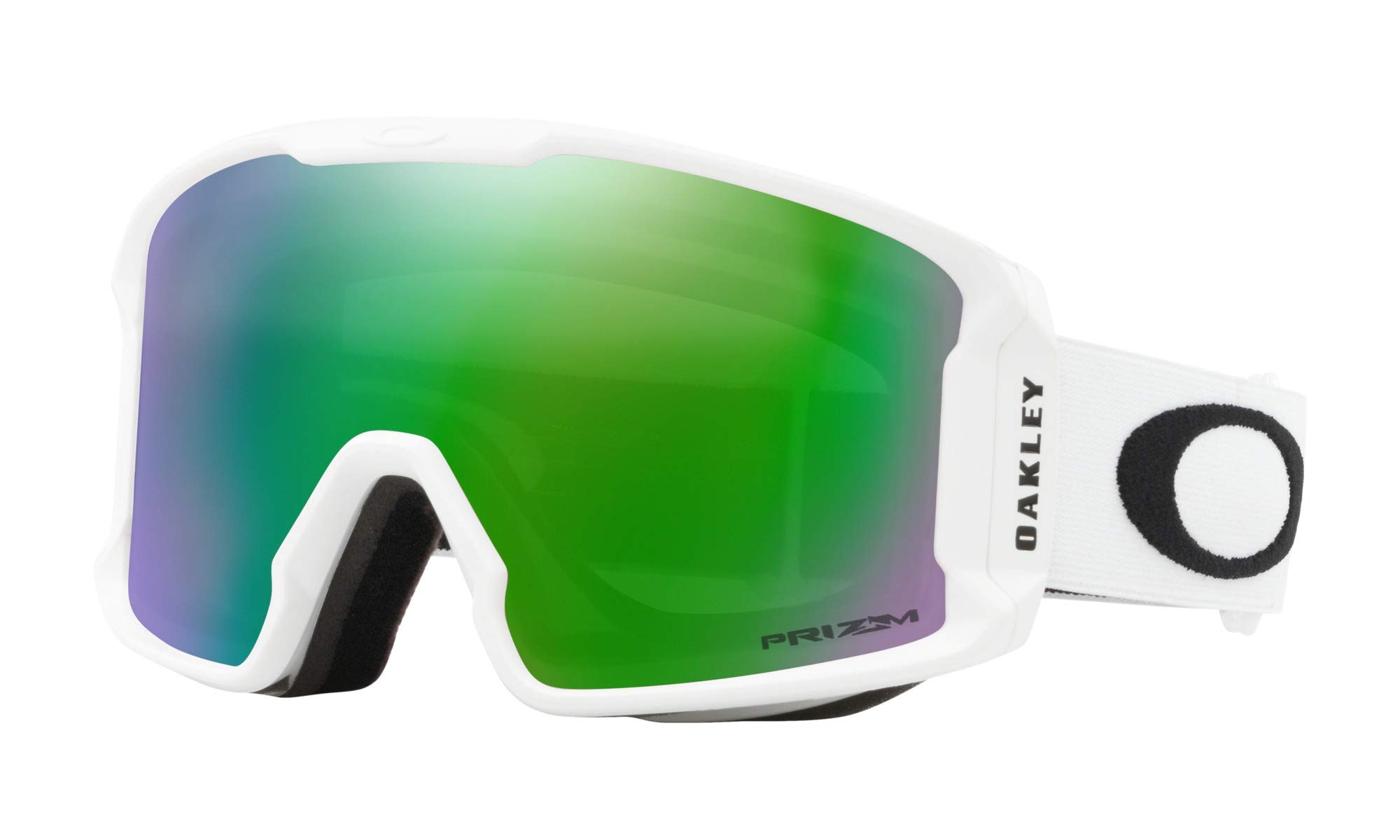 Oakley Line Miner XM Snow Goggles Matte White with Prizm Jade Iridium Lens