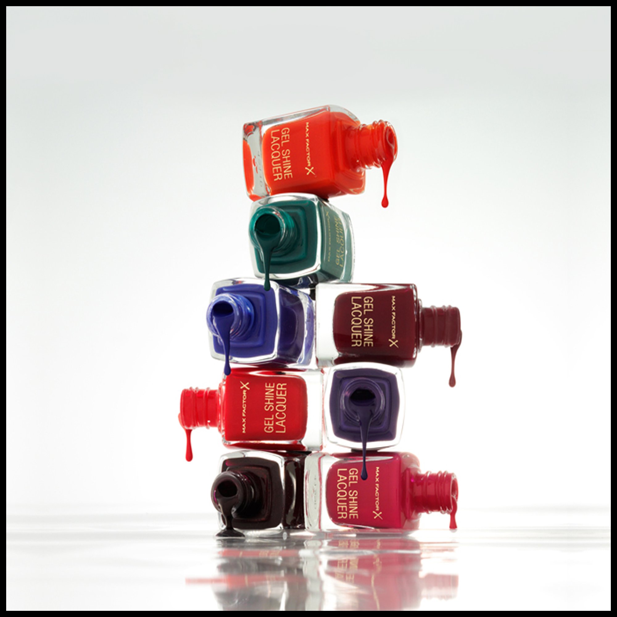 Max Factor Gel shine nail lacquer, 45 gleaming teal, for women, 0.37 Ounce