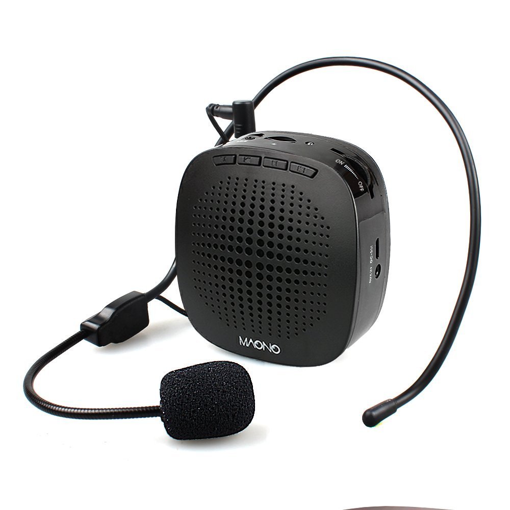 MAONO Voice Amplifier, Rechargeable Portable Mini Personal Speaker with Microphone Headset for Teachers, Coaches, Tour Guides, Market, Classroom, Meetings, Outdoors, C03
