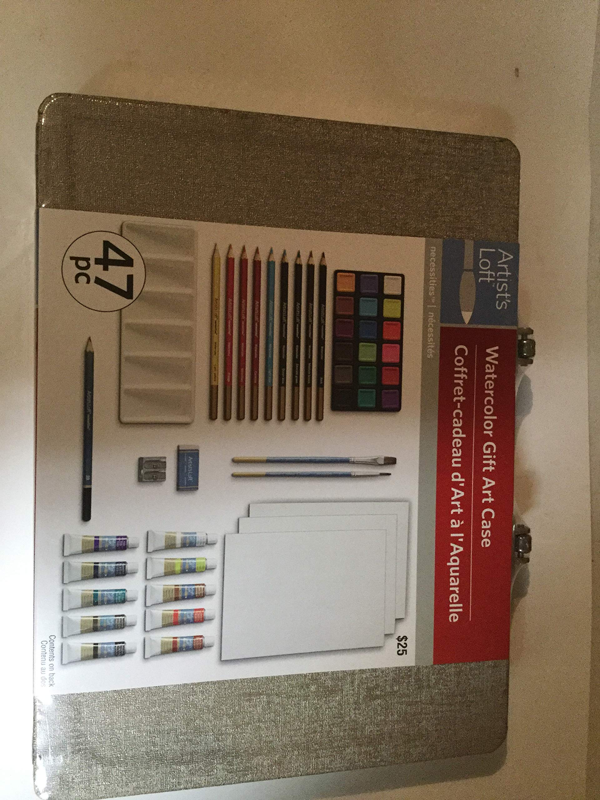 Metallic Silver Watercolor Gift Art Case by Artist’s Loft