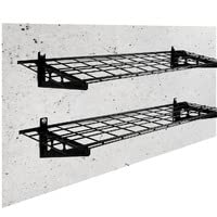 Sylvan Modular Garage Wall Shelves for Storage DIY Wall Mount Shelf with Garage Shelving Wall Mounted Kit Sturdy Garage Wall Shelving and Wall Mount Shelf Construction (Two 1'x4' Kits)
