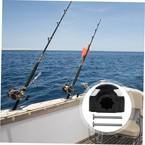 TOKIDNY 5pcs Compact Stand Holder Supports Outdoor Marine Canoe Base Storage Fishing Accessory Holding Shaped Pole Rack Flexible Tool Mount Boat Star Bracket for Brace