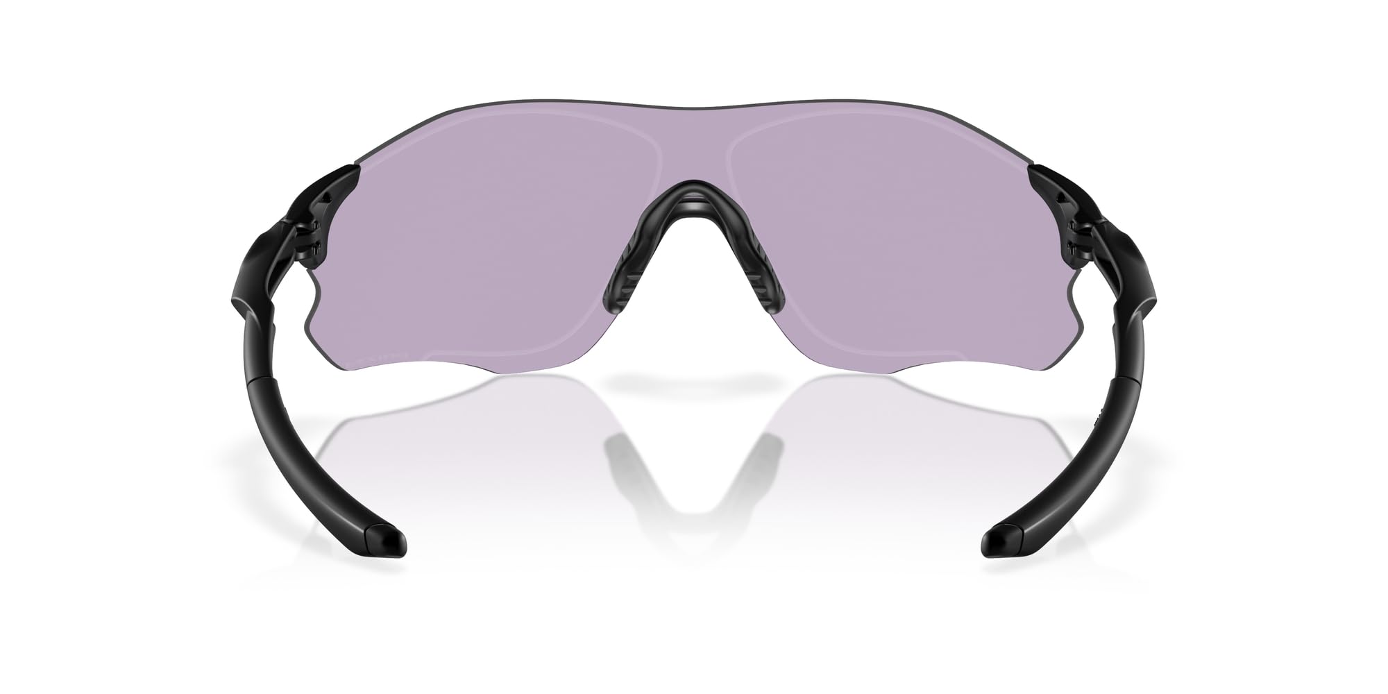 Oakley Men's OO9313 Evzero Path Bridge Fit Rectangular Sunglasses, Polished Black/Prizm Low Light, 38 mm