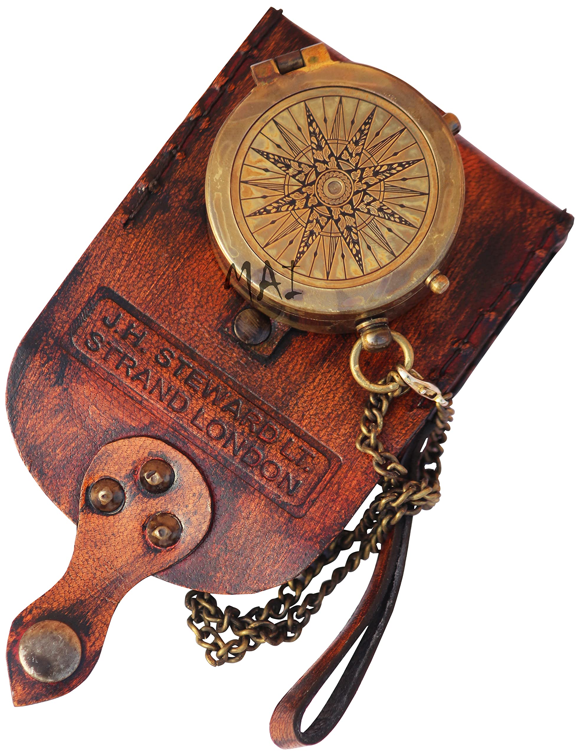 Pocket Compass for Hiking, Survival Instrument Antique “So You Can Always Find Your Way Back Home” Engraved Camping Pocket Compass Nautical Compass Vintage Navigation Outdoor Compass by MAI