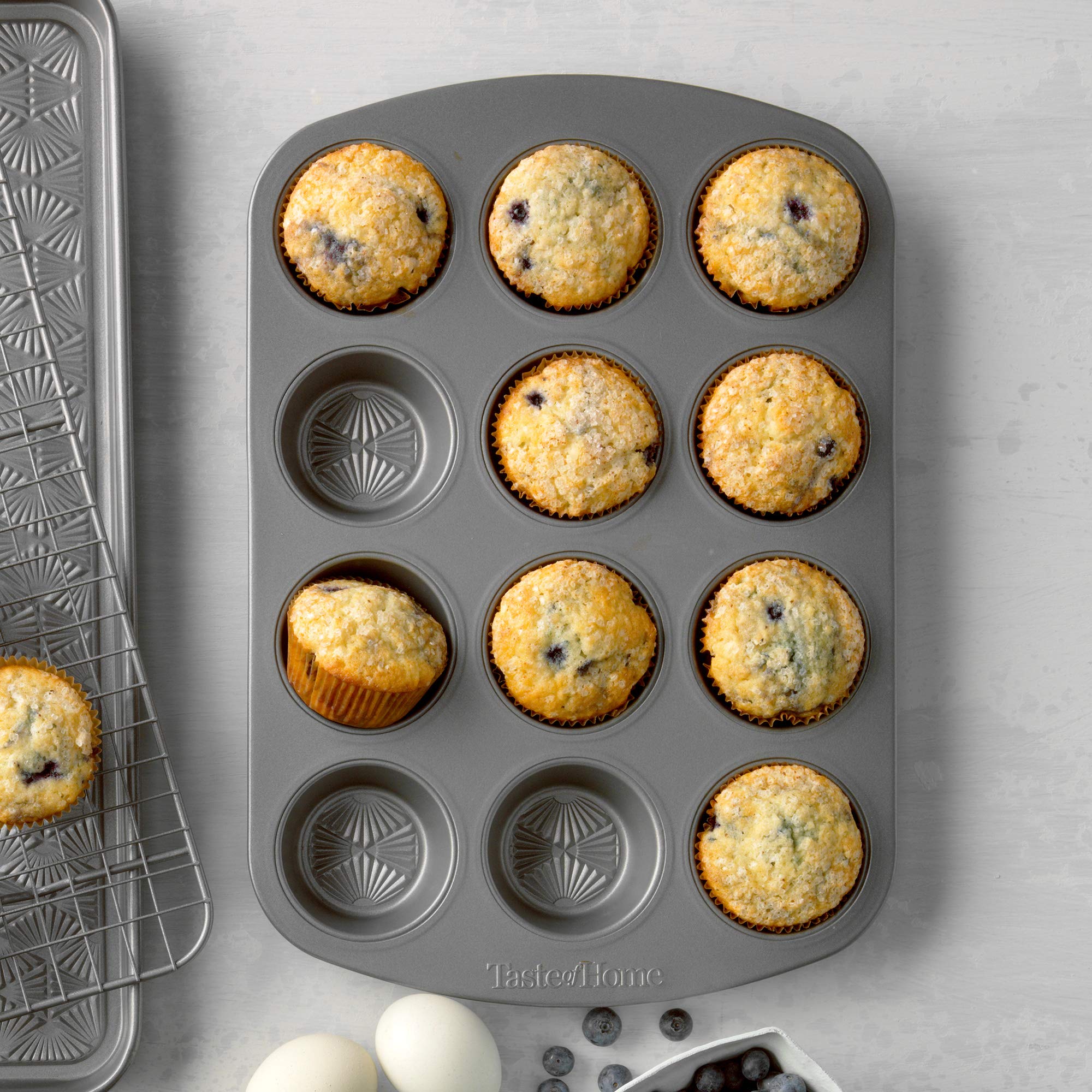 Taste of HomeĀ® Set of 2-12-cup Non-Stick Metal Muffin Pan