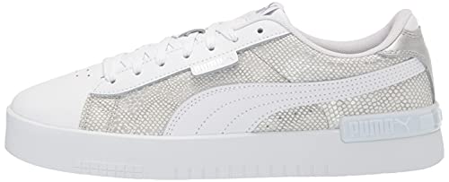 PUMA Women's Jada Sneaker, Snake Premium Silver-White, 7