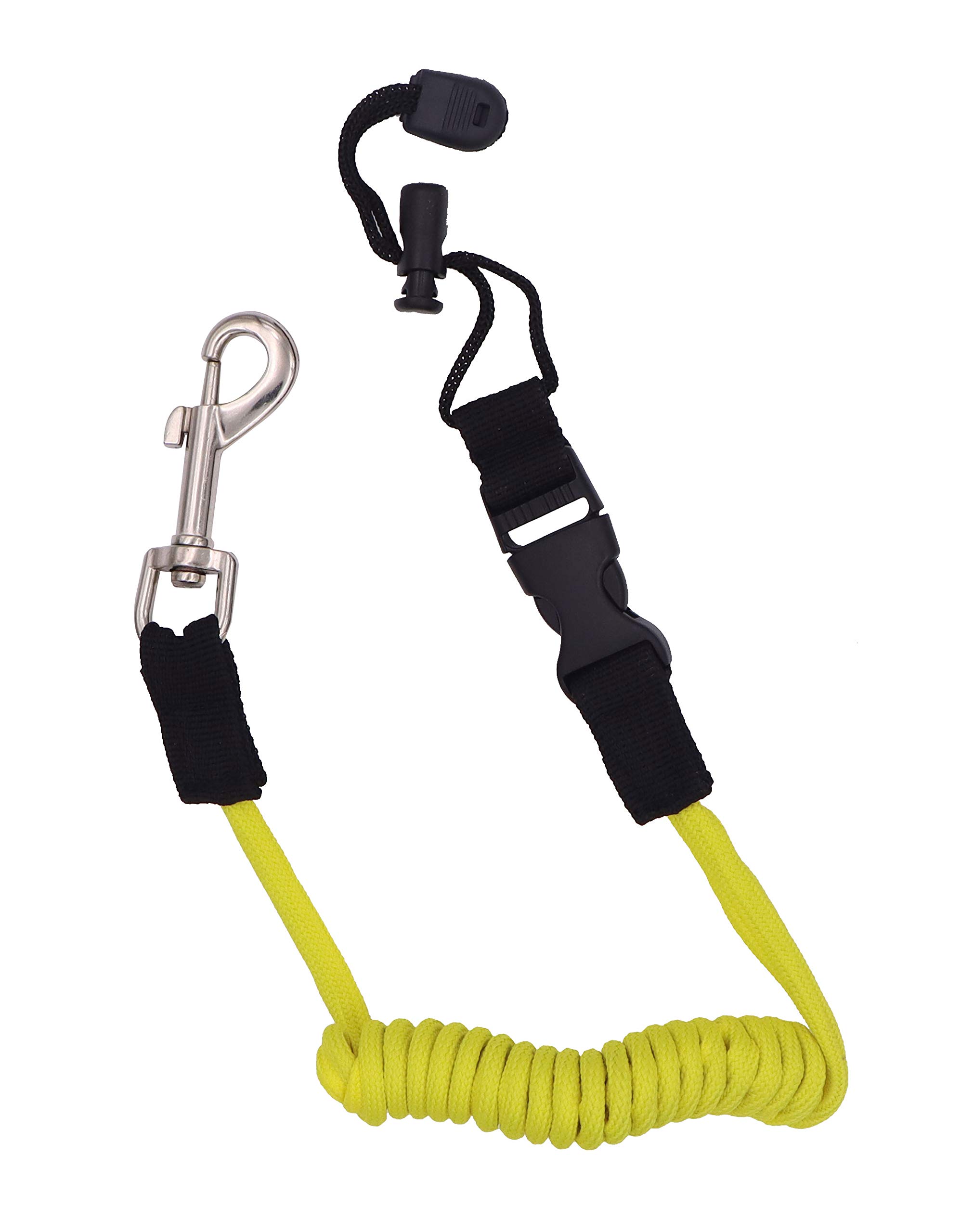 METER STAR 2 PCS Random Color Anti-Lost Elastic Kayak Canoe Paddle Leash Safety Boat Fishing Rod Pole Coiled Lanyard Cord Tie Rope