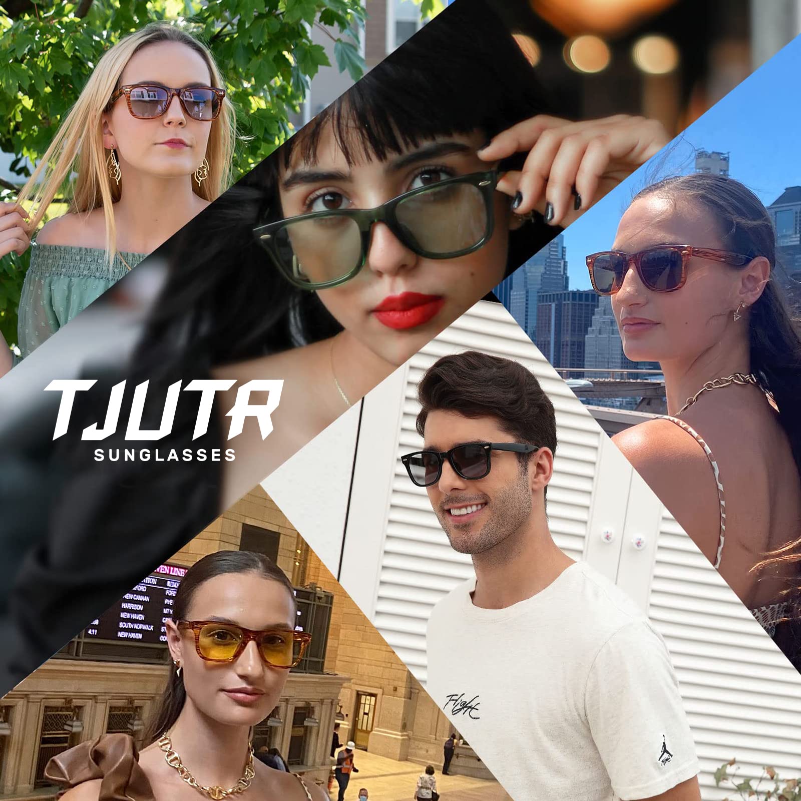 TJUTR Photochromic Sunglasses for Men Women, Polycarbonate Lens & AR Coating, UV400 Transition Blue Light Blocking Glasses