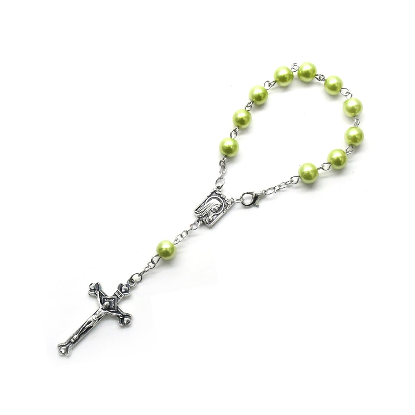 Pearl Finger Rosaries Baptism Rosary Beads Finger Baptism Rosaries First Communion Favor Christening Party Gift