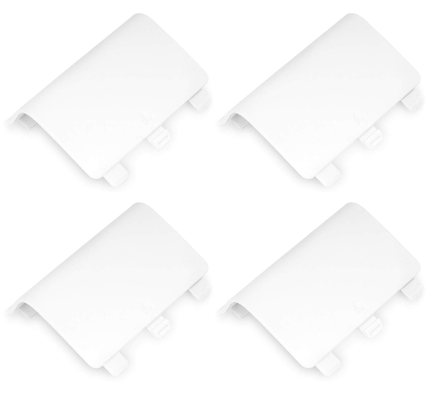 MoKo Replacement Battery Back Cover for Xbox One, Battery Cover Door Back for Xbox One/Xbox One S Controller, Shell Cover Replacement Compatible with Xbox Wireless Controller, (4 Pack, White)