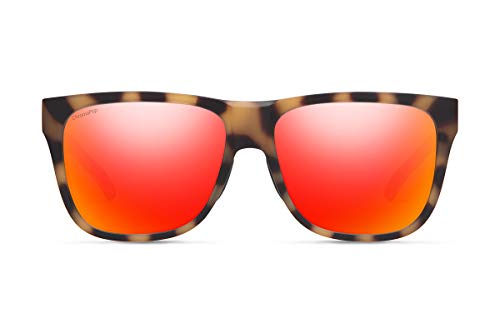 Lowdown 2 ChromaPop Polarized Sunglasses, Matte Honey Tortoise / Polarized Red Mirror, Smith Optics Lowdown 2 Carbonic Polarized Sunglasses