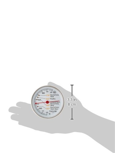 Taylor Meat Thermometer Meat 120 To 200 Deg F 2-3/4" Dia. Dial